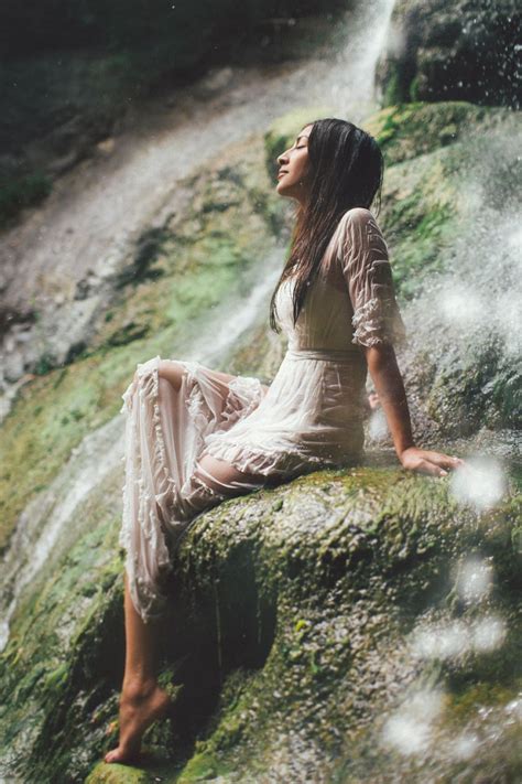 Under The Waterfall Ragged Point Engagement Olivia Richard