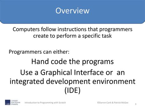Introduction To Scratch Programming Pptx Programming Languages