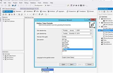 Adding Time Series Dimension To Your Ssas Cube Jim Salaseks Sql