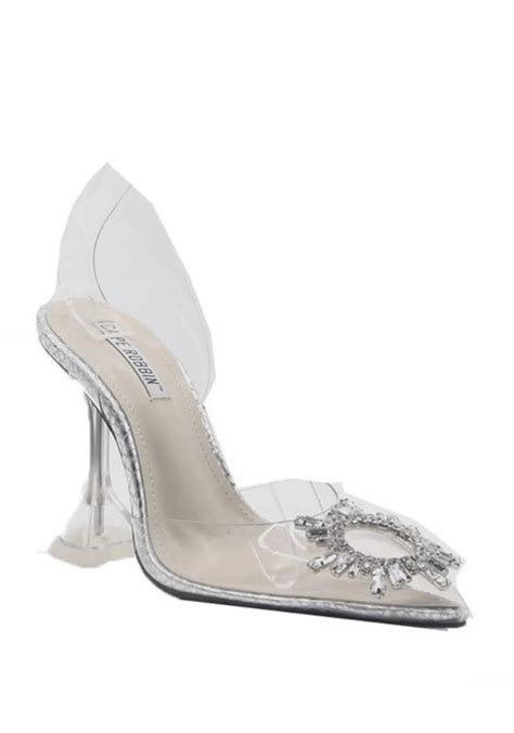 Glass Heels Clear Heels Prom Heels Sandals Heels Cinderella Sweet