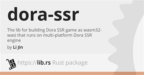 Dora Ssr — Webassembly In Rust Librs