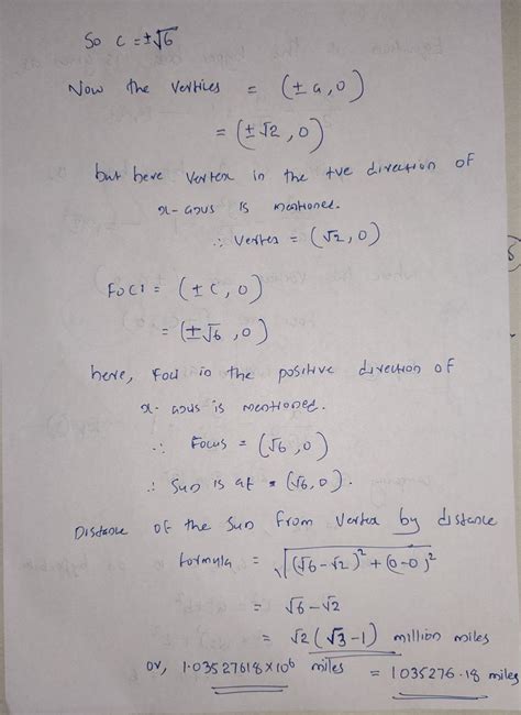 [solved] 4 A Comet Follows The Hyperbolic Path Described By X Y 2 4
