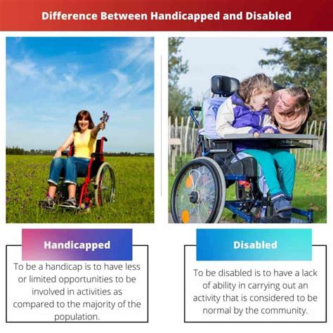 Handicapped Vs Disabled Difference And Comparison