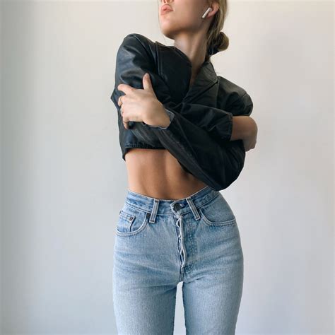 Vintage Cropped Leather Jacket Etsy