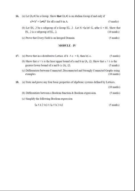 Kerala University Btech Discrete Structures Fr 2014 Question Paper University Question Papers