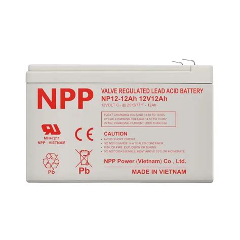 Npp Np12 Valve Regulated Lead Acid Battery 12v 12ah