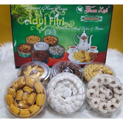 Jual Kue Paket Hampers Isi 6 Toples Jenis Kue Edisi Lebaran Hampers