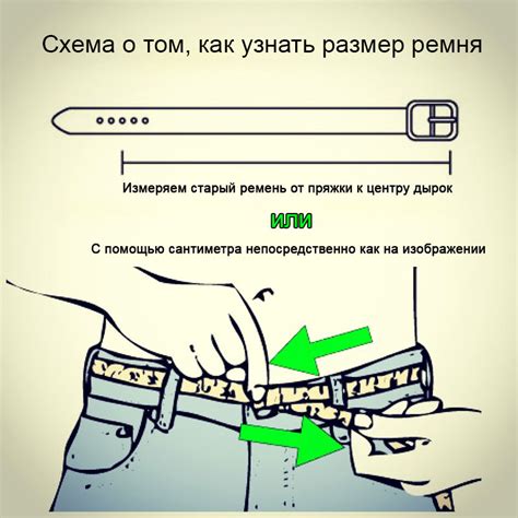 Таблица размеров мужских ремней