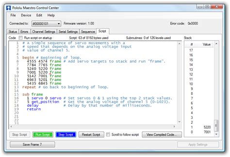 Micro Maestro Channel USB Servo Controller Assembled Opencircuit