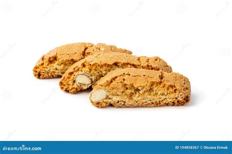 Biscotti Di Prato Cantuccini O Panecito Cantucci Con Almendra Imagen De Archivo Imagen De