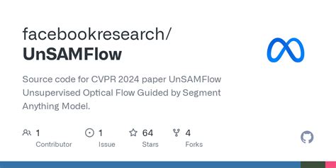 GitHub Facebookresearch UnSAMFlow Source Code For CVPR 2024 Paper