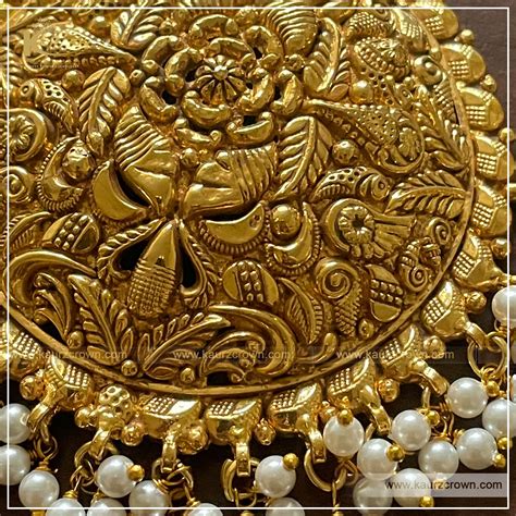 Rajeev Traditional Antique Gold Plated Tikka