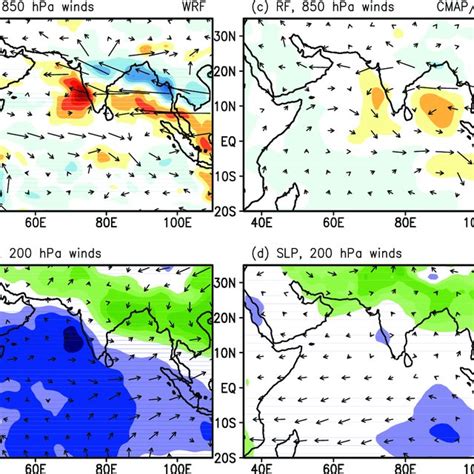 Composite Of Jja1 A Sst Shaded °c And 850hpa Wind Vectors M S