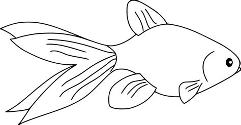 Coloriage poisson rouge à imprimer