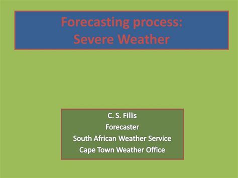 Ppt Forecasting Process Severe Weather Powerpoint Presentation Free Ppt Forecasting Process Severe Weather Powerpoint Presentation Free