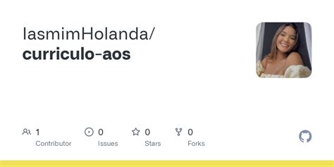 Github Iasmimholanda Curriculo Aos