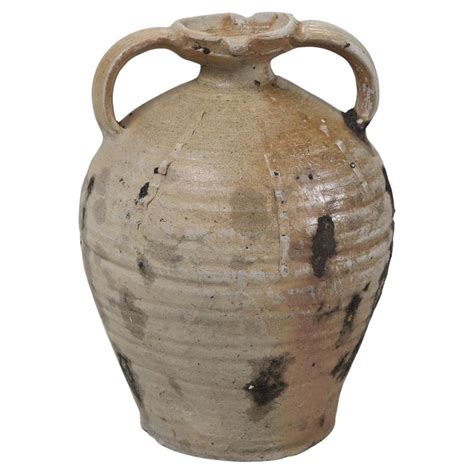 Antique French Pottery Jug Handmade 100 Years Ago For Sale At 1stdibs