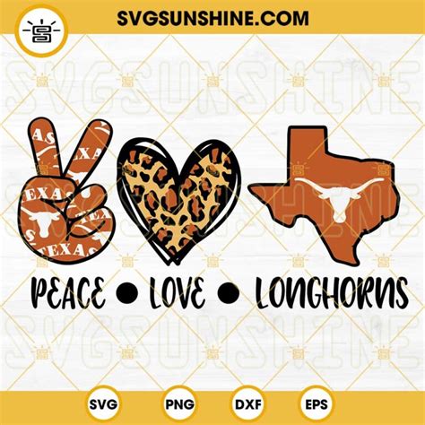 Texas Longhorns Svg Longhorns Brushstrokes Svg Texas Fan Svg