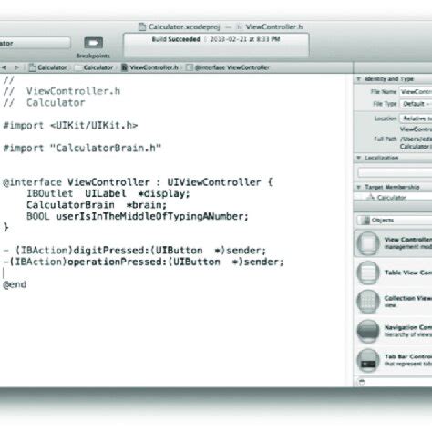 Xcode IDE For IOS Application Development Version 4 2 1 On OS X Lion