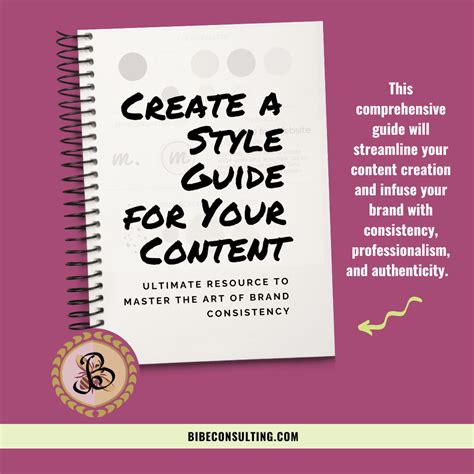 Create A Style Guide For Your Content BIBE Consulting