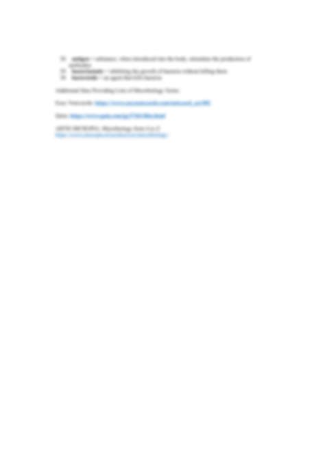 SOLUTION Basic Microbiology Terminology Studypool