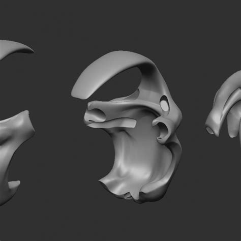 3d Printable Face Shell By Ludwik
