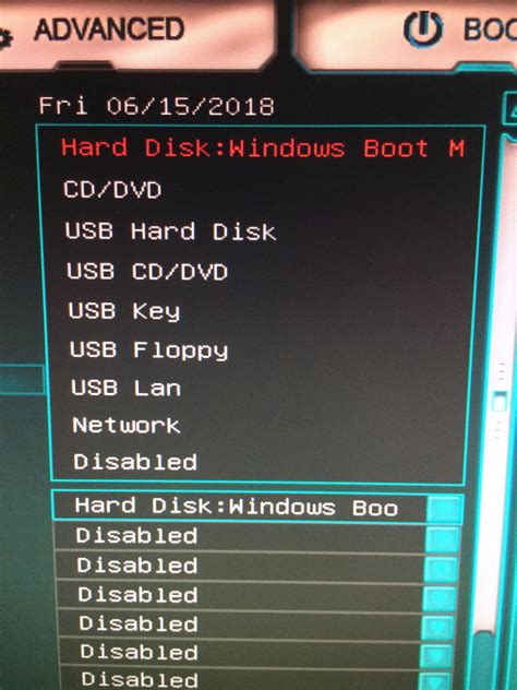 ssd not showing in boot priority list even though it was detected when
