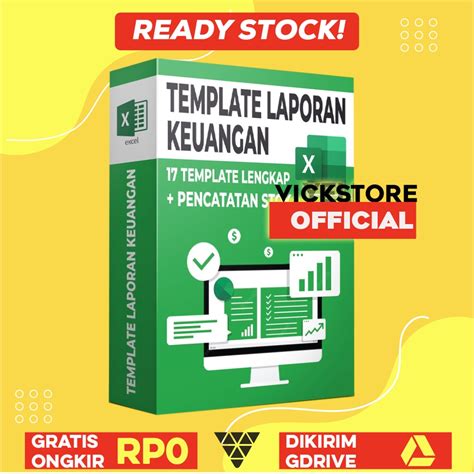 Jual 17 Template Keuangan Usaha Lengkap Format Excel Bonus