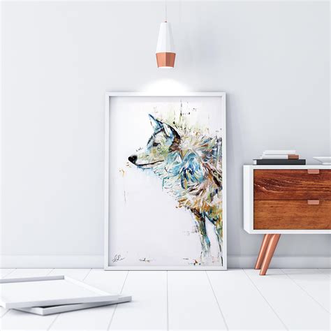 Wolf Home Decor Wolf Art Print Wolf Wall Art Etsy