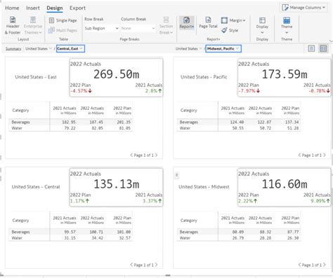 Building A Comparison Report In Power BI Inforiver