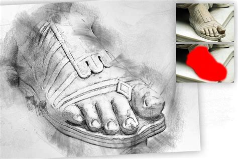 Charcoal Sketch Photoshop Action Add Ons Graphicriver
