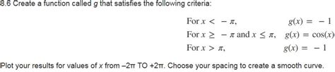 solved create a function called g that satisfies the