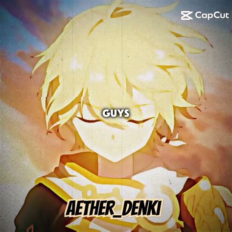 Aether The Mc Animeedit Edit Genshinimpact Aether Youtube