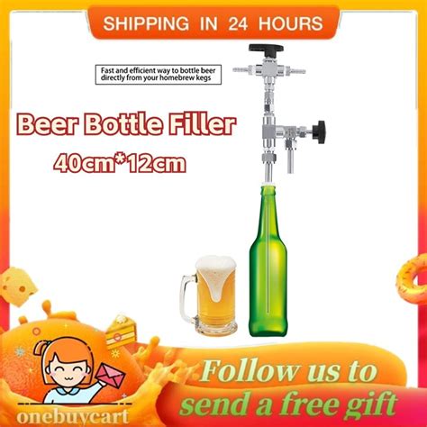 Onebuycart Homebrew Bottle Filler 304 Stainless Steel Counter Pressure