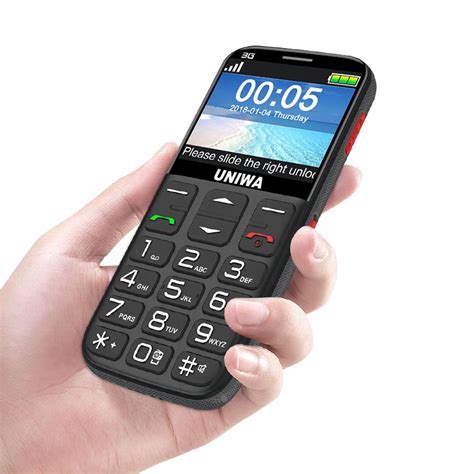 Uniwa V808g Big Button Large Numbers Senior Citizen Mobile Phones For ...
