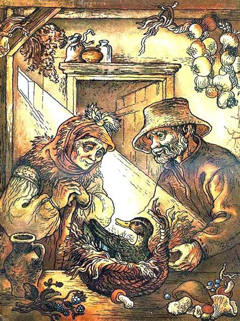 Кривенька качечка Українська народна казка з малюнками онлайн Сказки Искусство птицы Художники