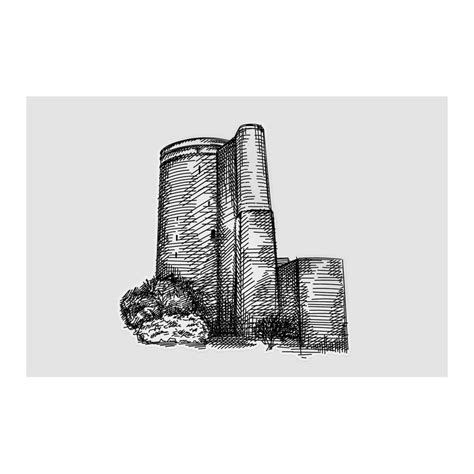 Azerbaijan Landmark Style 6 Sticker - DecalsHouse