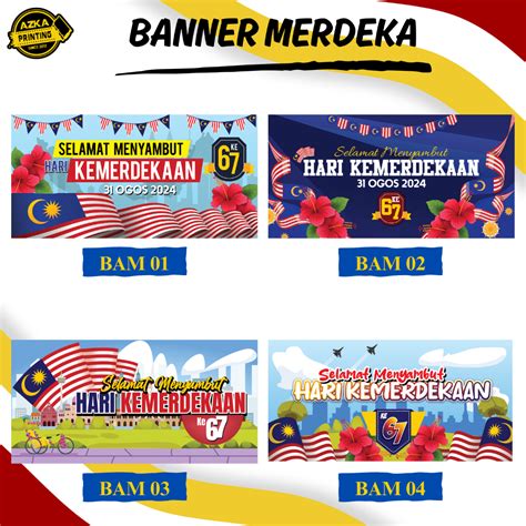 Banner Sambutan Hari Merdeka Banner Hari Malaysia Shopee Malaysia