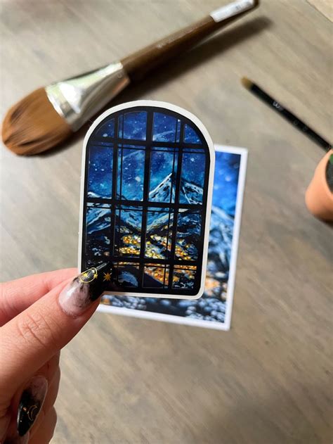 Velaris City Of Starlight Window CLEAR Sticker Acotar Vinyl Sticker