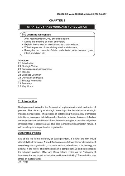 Solution 2 Stratergic Formulation Framework Studypool