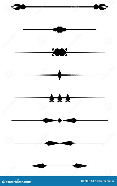 Decorative Ornament Rules Stock Vector Illustration Of Frame