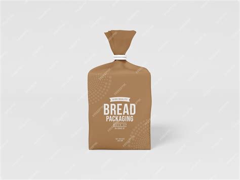 Premium Psd Kraft Paper Bread Packaging Mockup