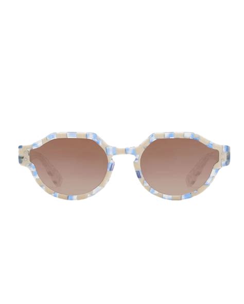 Krewe Astor Sunglasses In Gingham Stanley Korshak