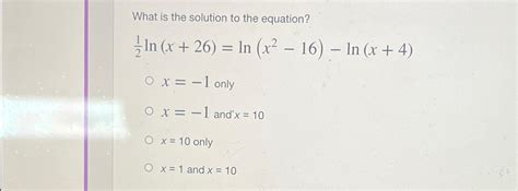 Solved What Is The Solution To The