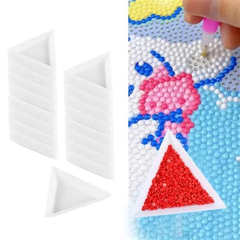 100 Pieces Bead Sorting Trays Triangle Sorting Trays For Manicure Shop Rings £15 66 Picclick Uk