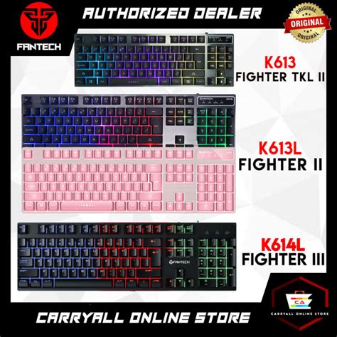 Fantech K614l Fighter Iii K613l K613 Tkl Fighter Ii Membrane Gaming