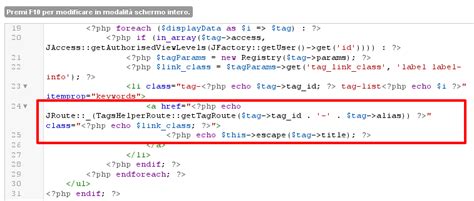 Come Creare Un Override Dei Tags Di Joomla Joomla It Supporto Italiano