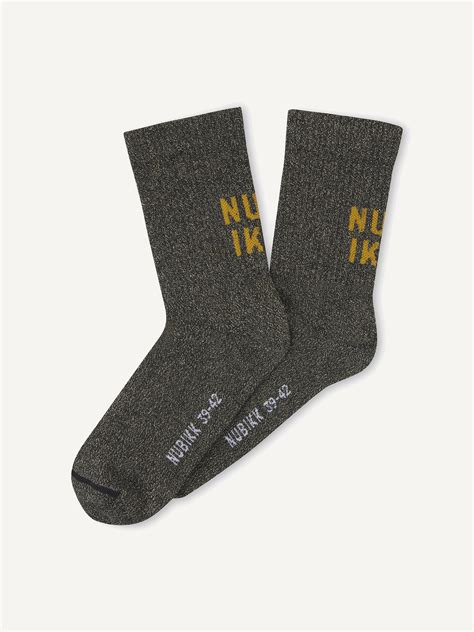 Nova Black Glitter Socks For Women