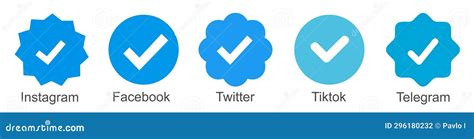 Tiktok Verified Profile Badge Blue Verified Tiktok Account Icon