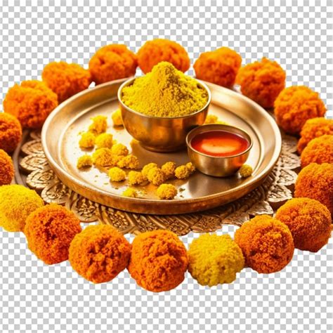 Haldi Color Decor Premium Ai Generated Psd